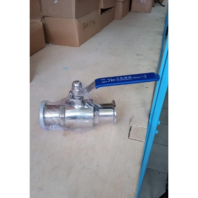 Jual Sanitary Ball Valve Stainless 304 2"inch | Shopee Indonesia