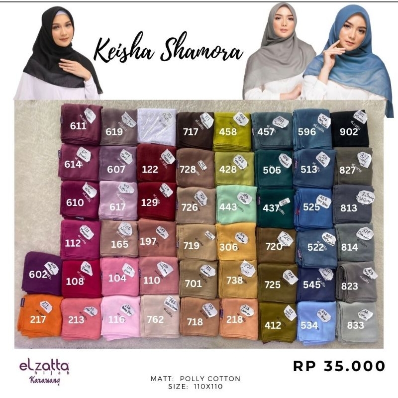 Jual scarf keisha shamora ELZATTA ORIGINAL terlengkap PART 2 | Shopee ...