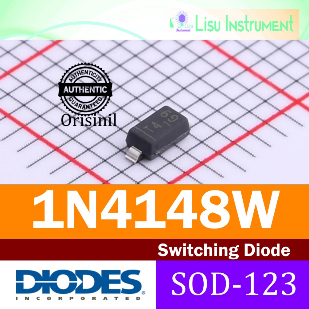 Jual 1N4148W Switching Diode T4 1N4148 4148 SOD-123 Diodes Incorporated ...