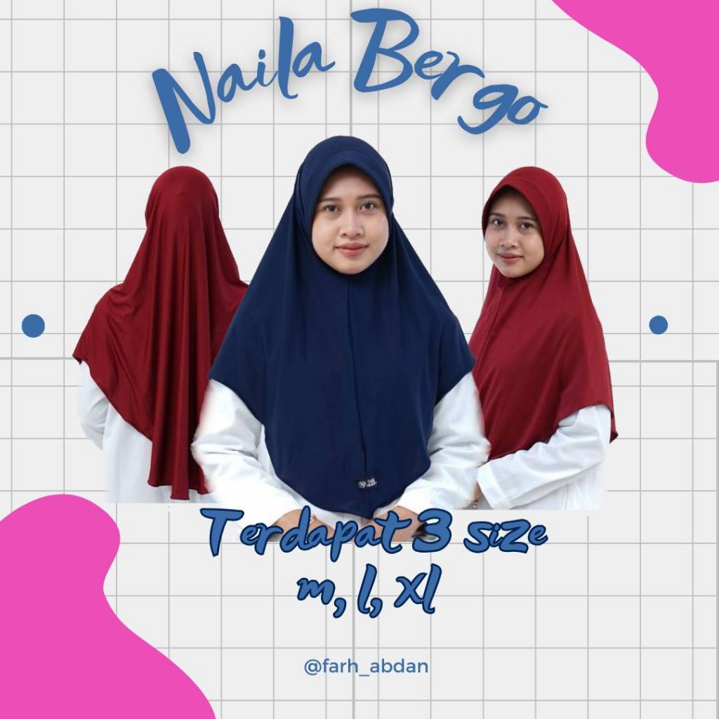 Jual Naila Bergo Jersey Best seller (Katalog 1) | Shopee Indonesia
