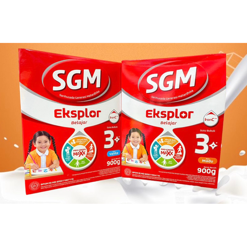 Jual SUSU SGM EKSPLOR 3+ / 1+ KEMASAN 900gr | Shopee Indonesia