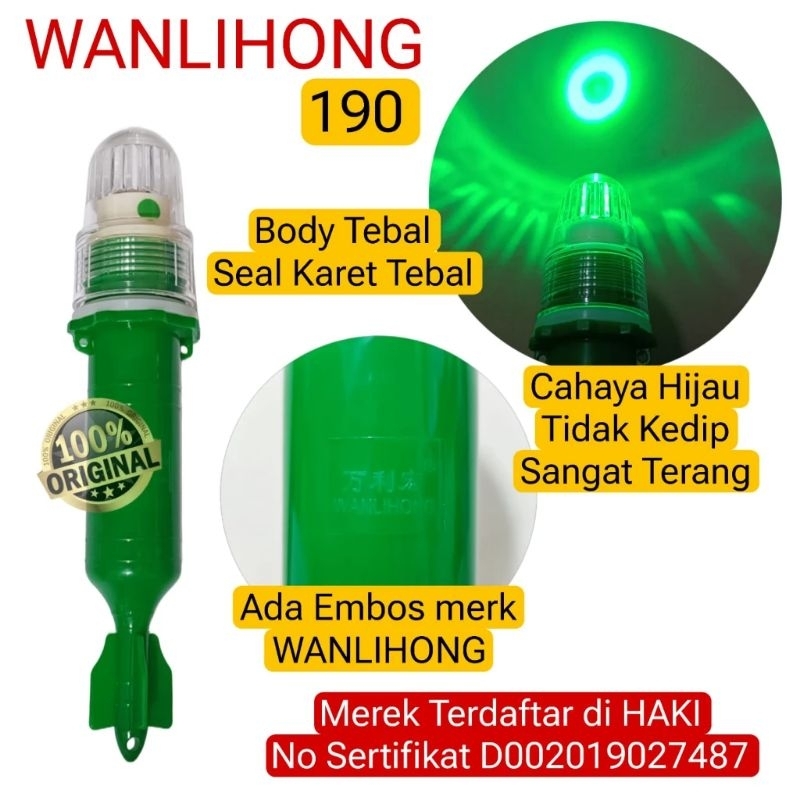 Jual Lampu Nelayan Lampu Torpedo Fisnet sight WANLIHONG 1 warna tidak ...