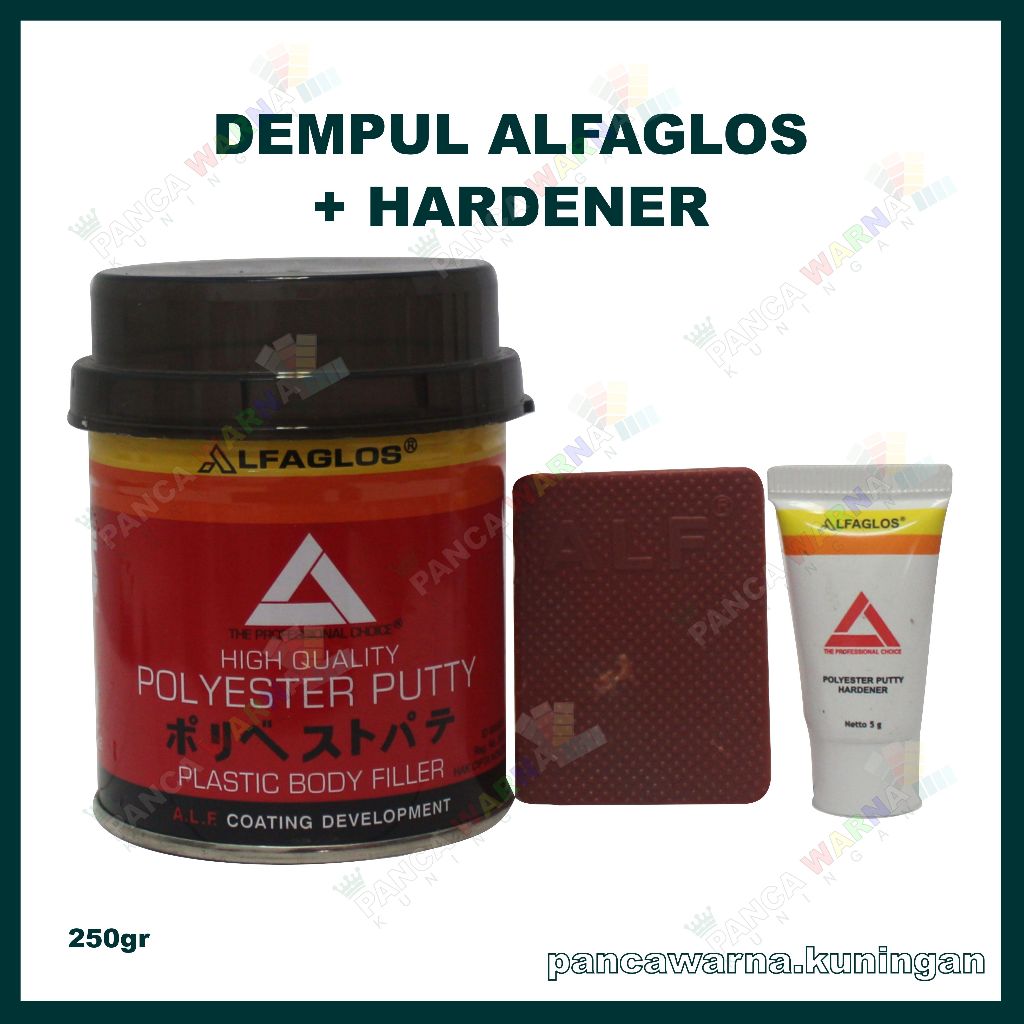Jual Alfagloss Polyester Putty 250 gram / Dempul untuk Kayu, Plastik ...