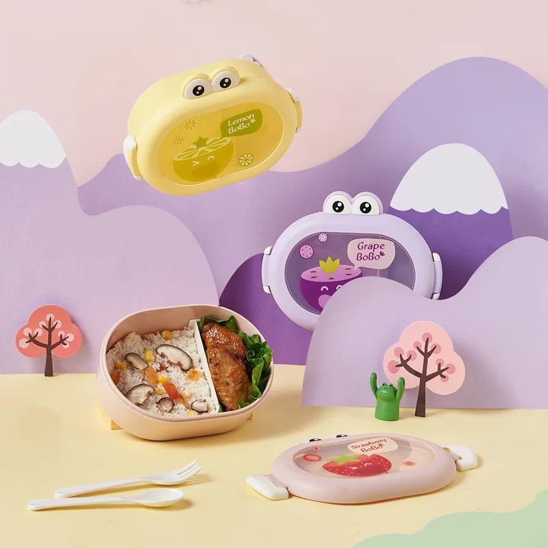Jual Kotak Makan Lunch Box BENTO Model KATAK 6387 & BEBEK 6386 BPA Free ...