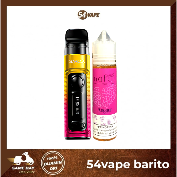 Jual Smok RPM C Kit 50w 1650mAH 4.5ml + Liquid Nafas 60ml | Shopee ...
