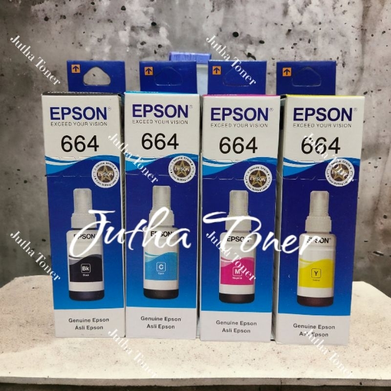 Jual Tinta epson 664 t6641 t6642 t6643 t6644 | Shopee Indonesia