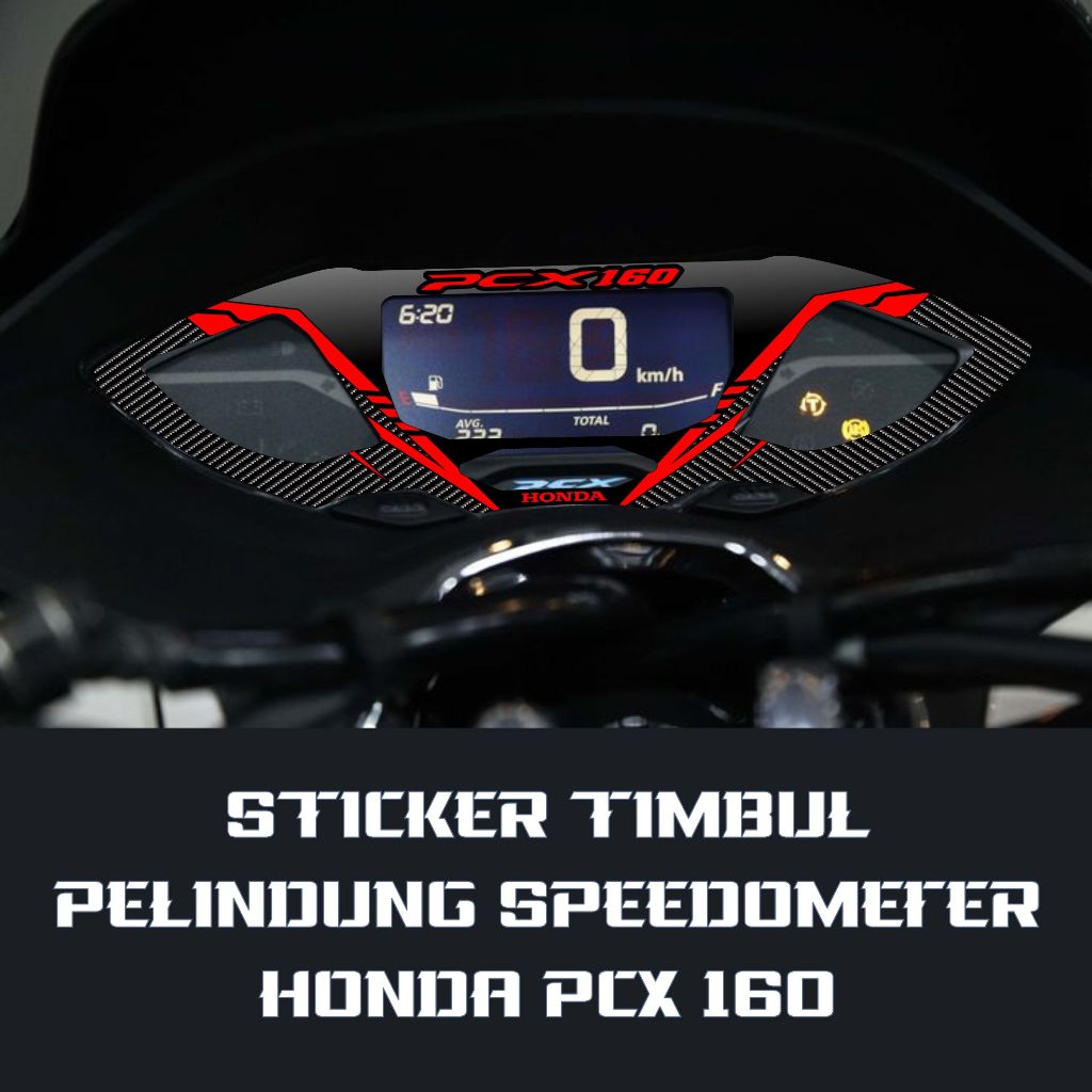 Jual stiker tankpad speedometer pcx 160 premium free tankpad kunci ...