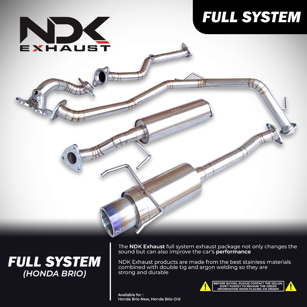 Jual FULLSYSTEM PNP MUFFLER DK-03V4 FOR BRIO,JAZZ GK5,JAZZ GE8,MOBILIO FOR NDK EXHAUST KNALPOT ...