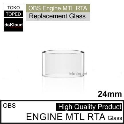 Jual OBS ENGINE MTL RTA Replacement Glass | kaca tabung tank 24mm ...