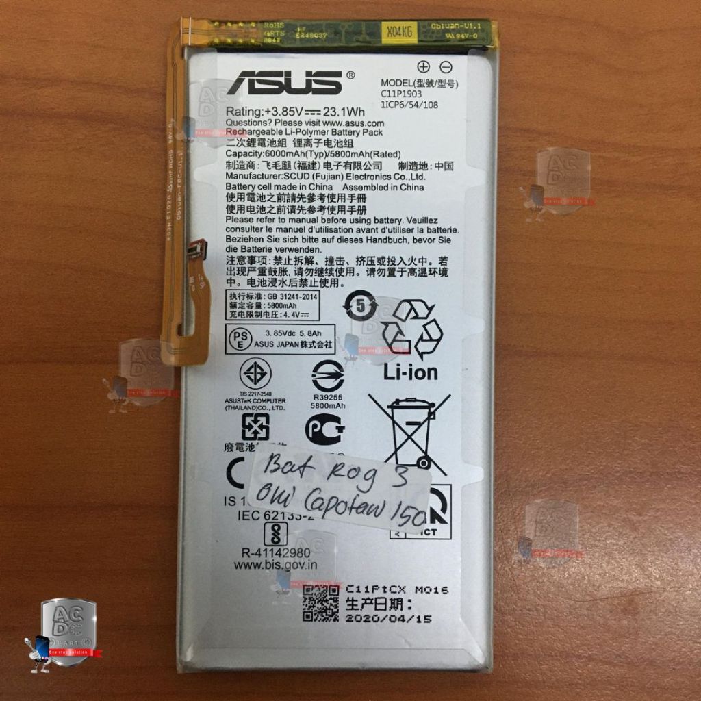 Jual BATRE BATERAI BATTERY ASUS ROG 3 KWALITAS ORIGINAL COPOTAN ...