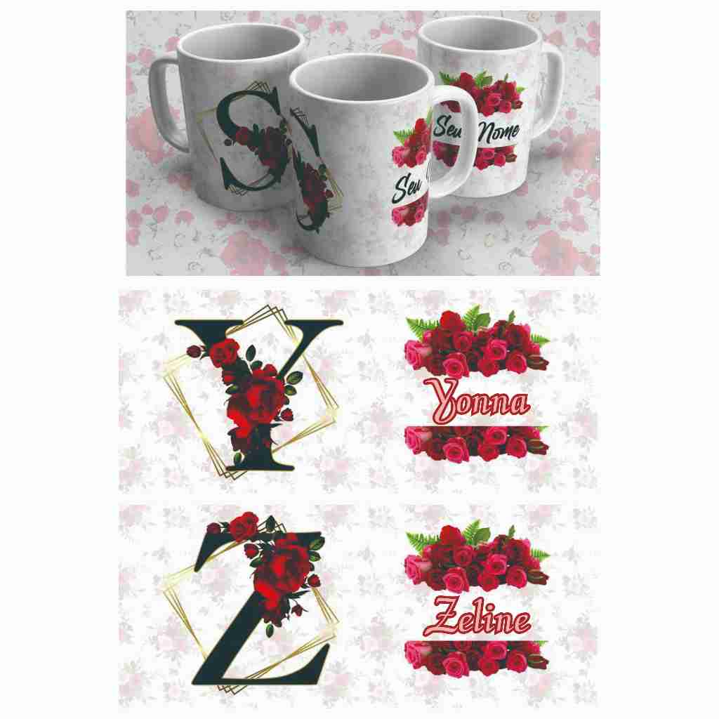 Jual Mug Nama custom Merah / Mug nama / Mug custom / Gelas nama / Gelas ...