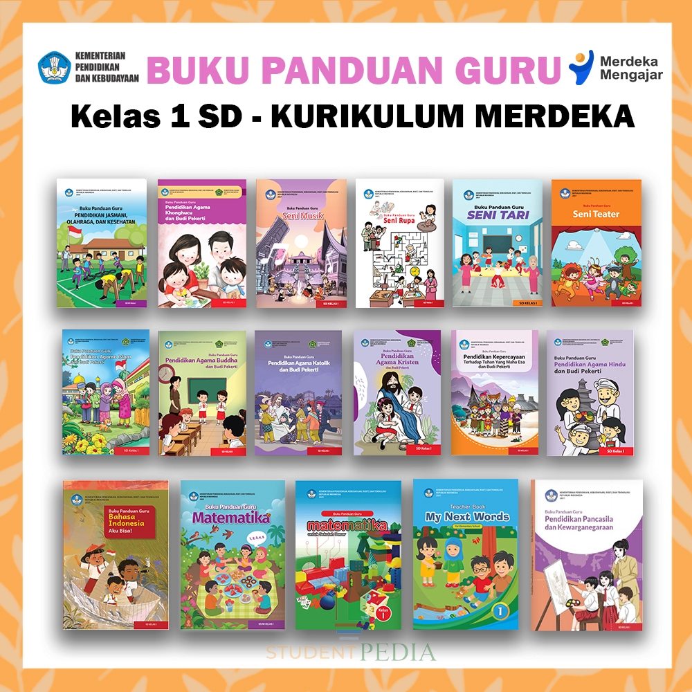 Jual Student Pedia - Buku Panduan Guru Kelas 1 SD/MI - KURIKULUM MERDEKA | Shopee Indonesia