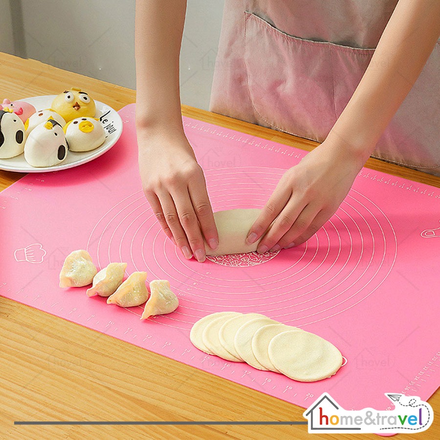 Jual HOVELSHOP Alas Silikon Adonan Roti Kue Pastry Mat Silicone Tatakan ...