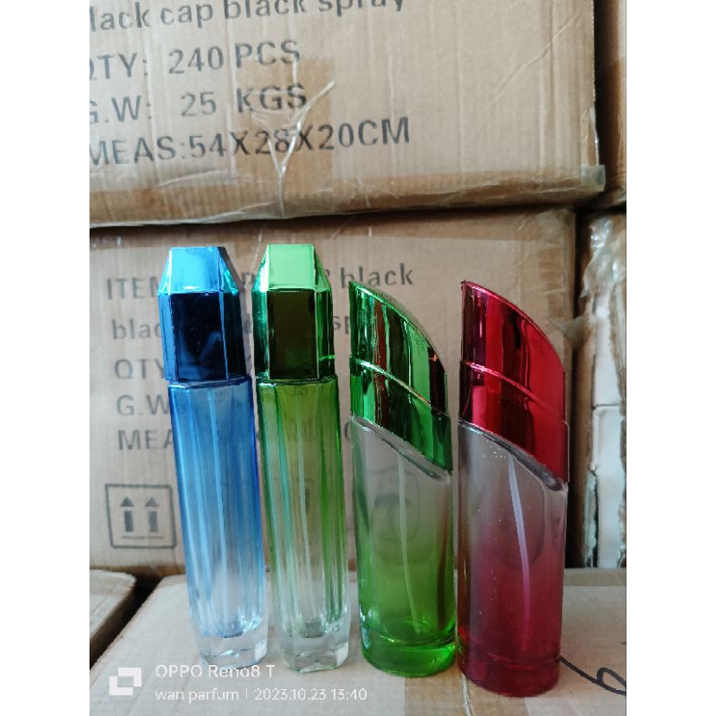 Jual BOTOL PARFUM UKURAN 50ML WARNA HARGA PER PICS | Shopee Indonesia