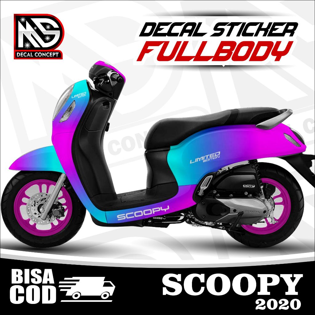 Jual DECAL SCOOPY NEW 2020 FULL BODY ANTI LUNTUR BISA COD Decal Stiker ...