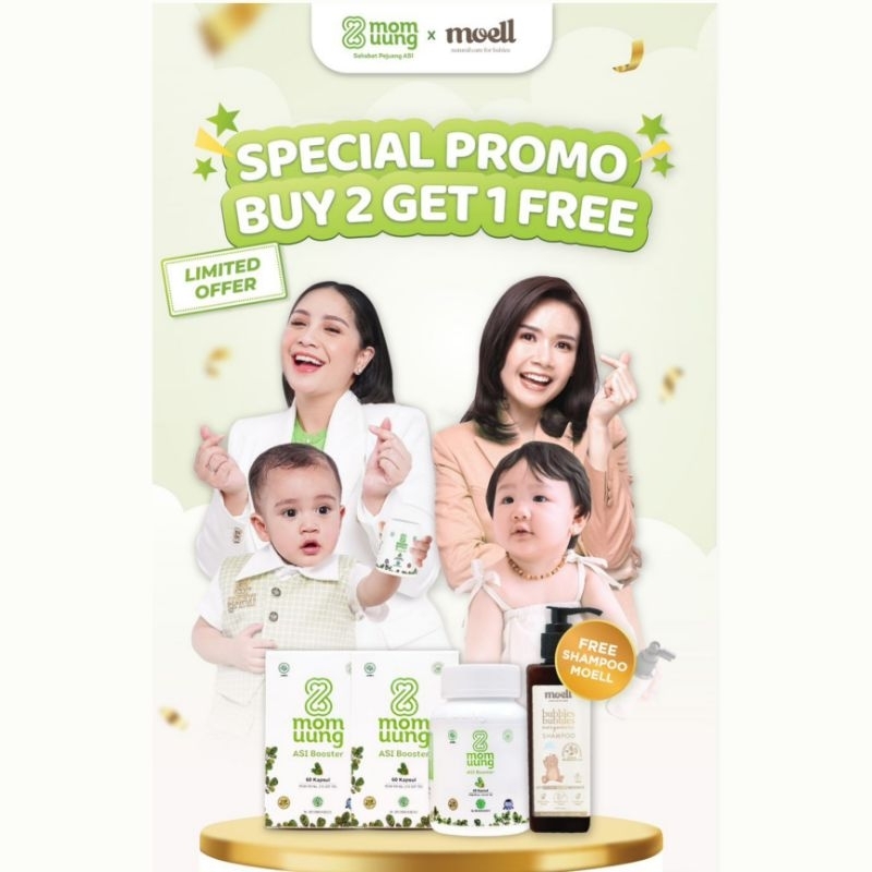 Jual Mom Uung Special Bundling 2 Botol Isi 60 capsul Asi Booster Bonus ...