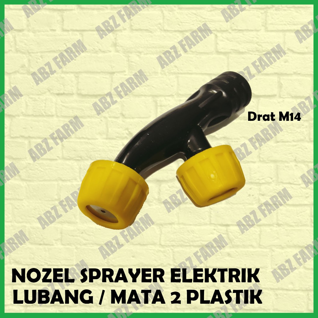 Jual Nozel Spuyer Sprayer Tangki Elektrik Lubang 2 Mata Plastik ...