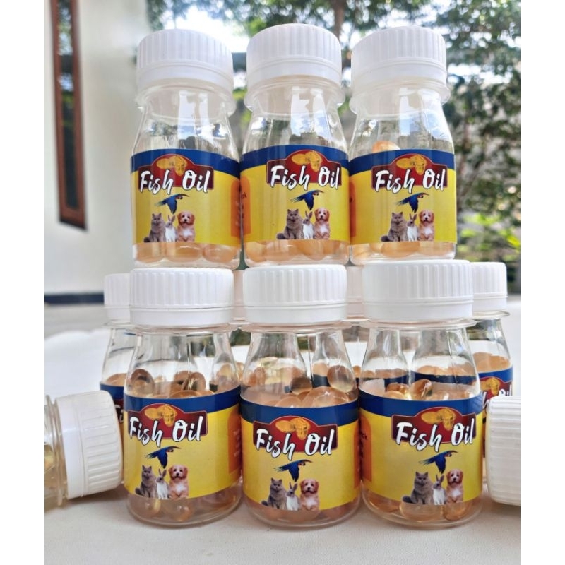 Jual FISH OIL MINYAK IKAN VITAMIN HEWAN KUCING DAN LAINNYA ISI 50 ...