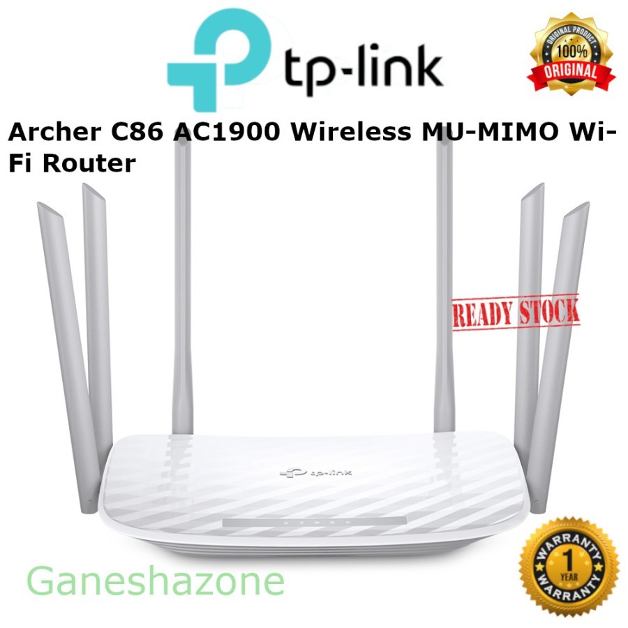 Jual TP-Link Archer C86 AC1900 Wireless MU-MIMO Wi-Fi Router | Shopee ...
