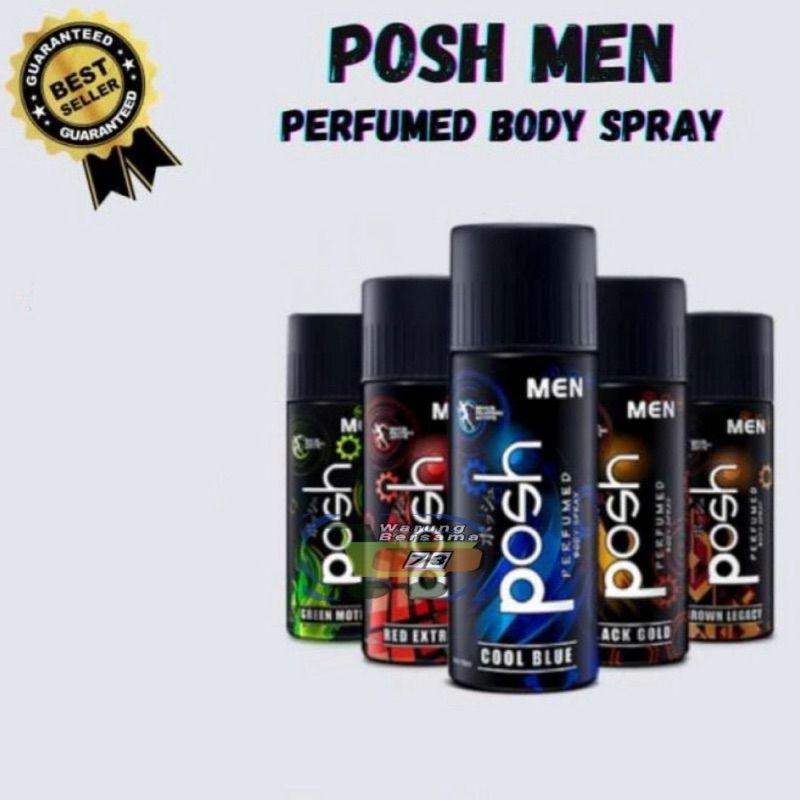 Jual posh men body spray 150ml all varian | Shopee Indonesia