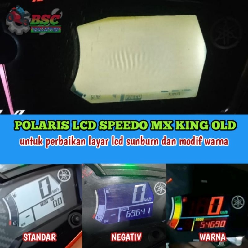 Jual POLARIS & STICKER LCD SPEEDO YAMAHA MX KING OLD | Shopee Indonesia