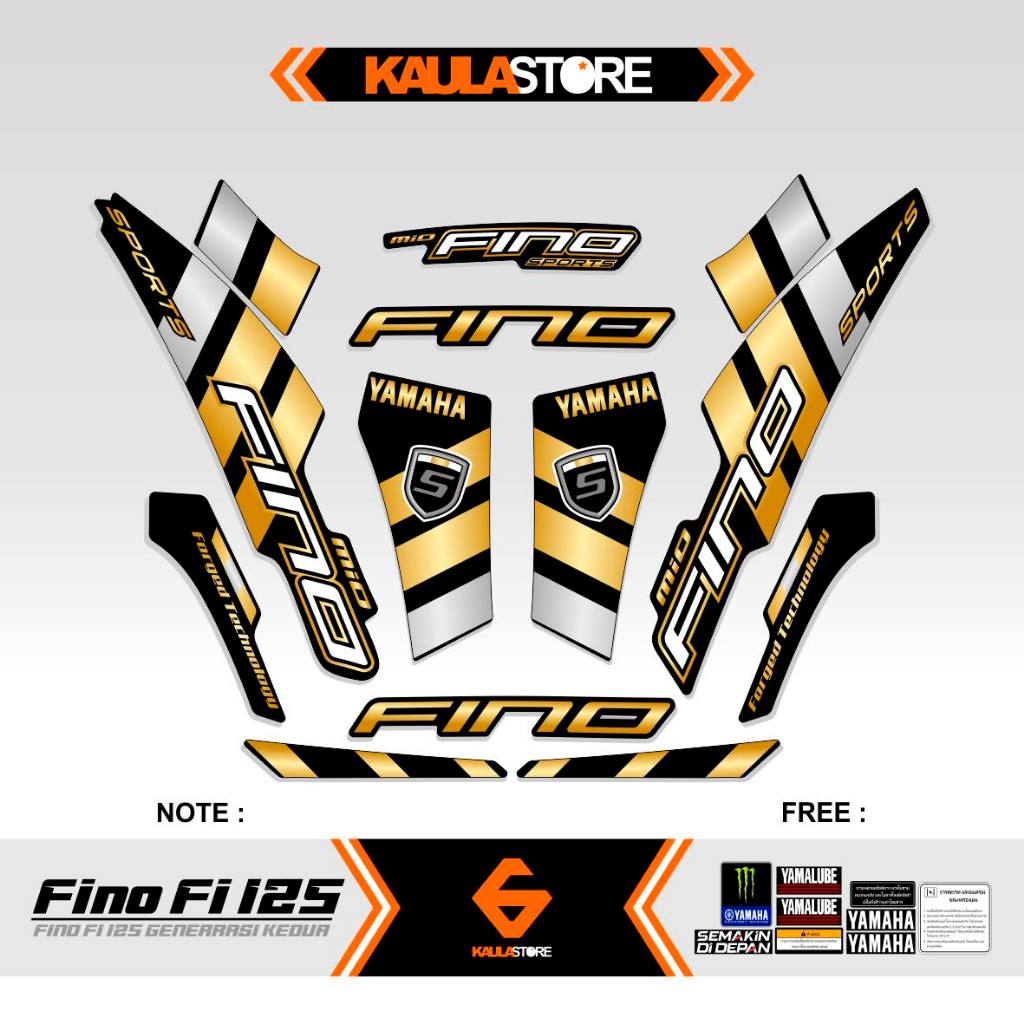 Jual STIKER STRIPING YAMAHA FINO FI/STIKER BODY MOTOR/STIKER VARIASI ...