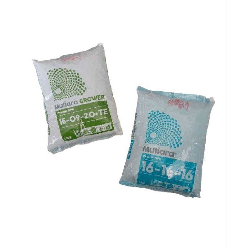 Jual PAKET NPK MUTIARA 16 16 16 DAN MUTIARA GROWER 1 KG | Shopee Indonesia