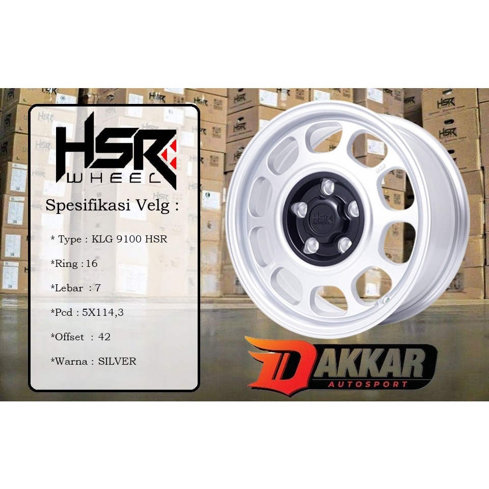 Jual velg hsr ring 16 tipe klg baut 5 warna silver pelek mobil ertiga xpander rush terios innova ...