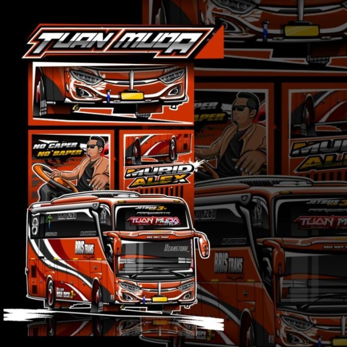 Jual Stiker Bus Basuri Telolet Viral Ukuran 7x5 cm Ukuran Lanskap ...