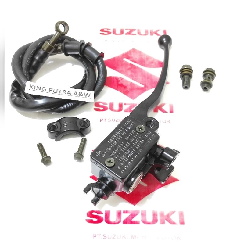 Jual Master Rem Set Assy + Selang Rem + Baut 2pcs Suzuki Thunder 125 ...