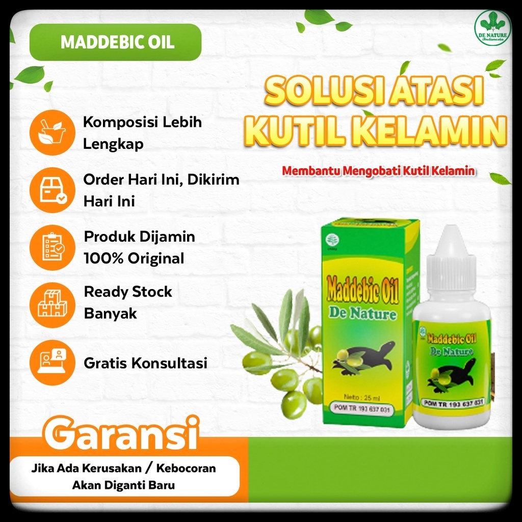 Jual Obat Kutil Kelamin Maddebic Oil De Nature Papiloma HPV Kondiloma ...