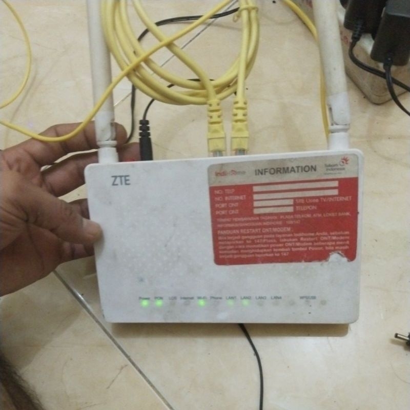 Jual ZTE versi 2 model f660 GPON ont tahun 2020 vs 2021 unit + adaktor ...