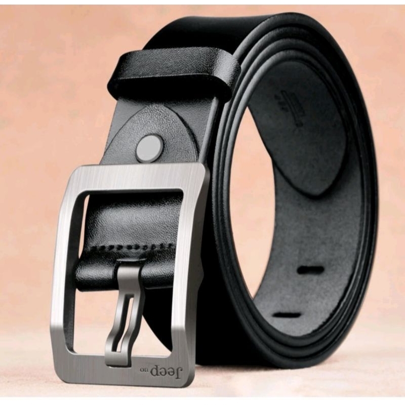 Jual MEWAH-sabuk pria kulit asli lapisan ikat Pinggang orang muda ...