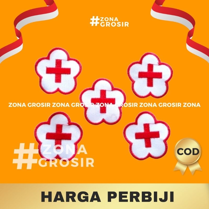 Jual Bordir logo PMI p3k ( bijian ) | Shopee Indonesia