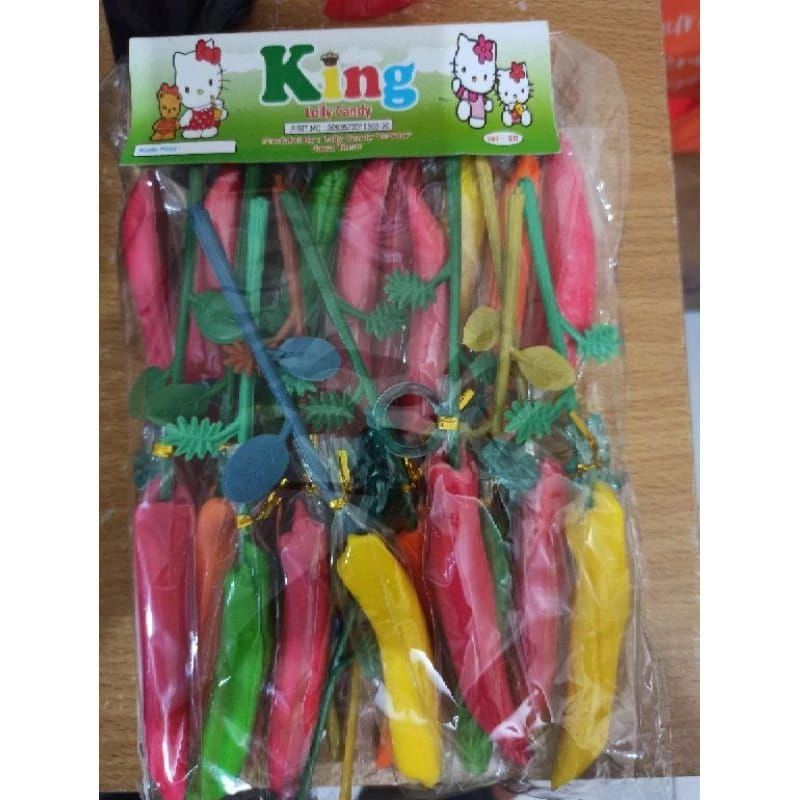 Jual Permen Lolipop 4 cm Bentuk Lombok/Cabe (Isi 100 Pcs) | Shopee ...