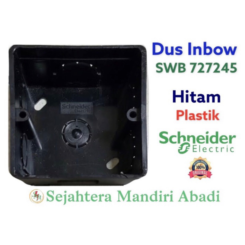 Jual Inbow Dus Schneider Clipsal Plastik Doos Dos Hitam Kotak Saklar ...