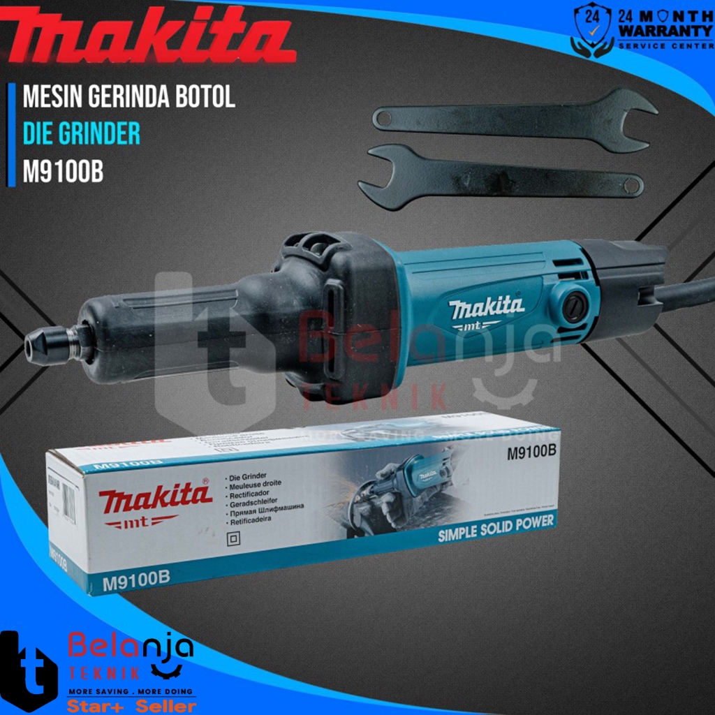 Jual Makita Mesin Gerinda Botol M 9100 B Mini Die Grinder Tuner M9100B 6MM | Shopee Indonesia