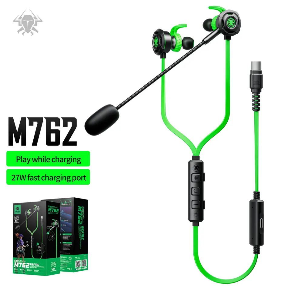 Jual Earphone Gaming Plextone M762 Type-C Series Charging With Mic ...