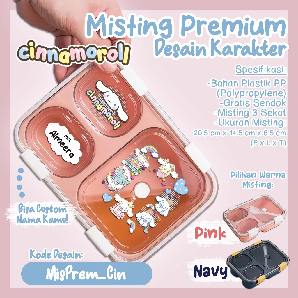 Jual LUNCH BOX / LUNCHBOX / KOTAK MAKAN KOTAK BEKAL MISTING PREMIUM ...