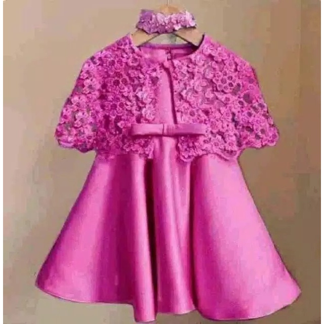 Jual Dress Bayi Perempuan FREE BANDO Umur 1 Tahun 2 Tahun 3 Tahun 4 ...