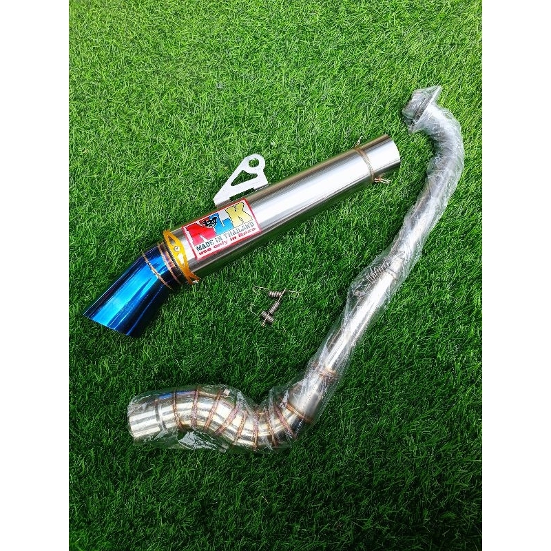 Jual NLK Pipe canister conical open specs exhaust pipe for Wave 125 Xrm ...