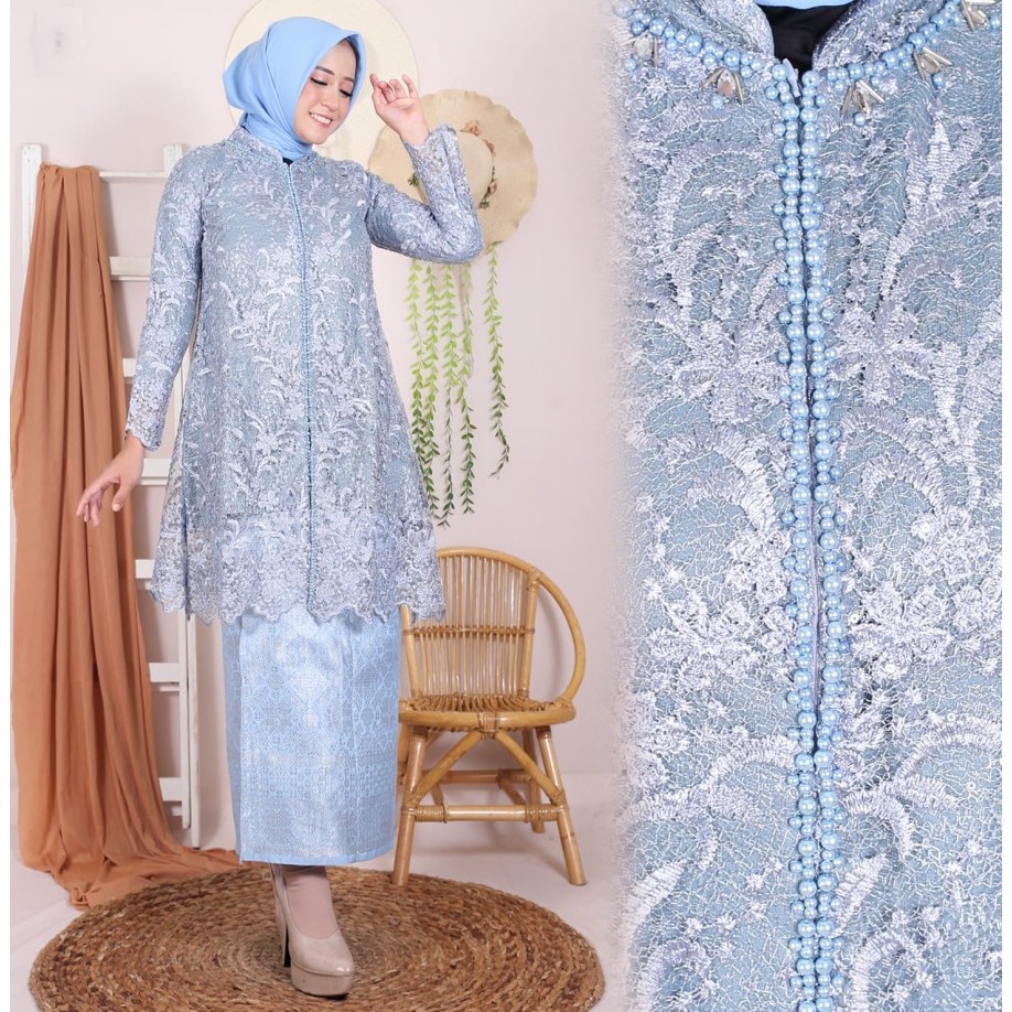 Jual Kebaya Spayder Kurung Lengan Panjang dan Rok Songket/Setelan ...