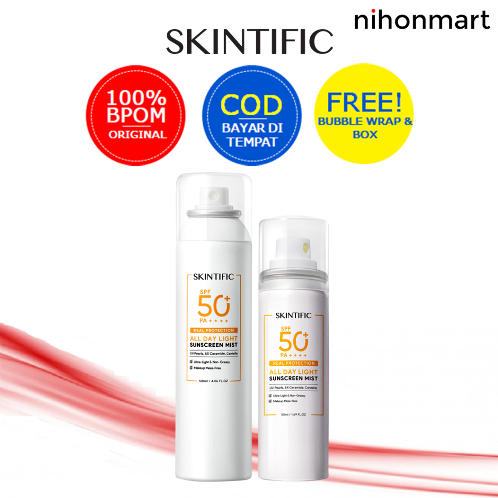 Jual Skintific All Day Light Sunscreen Mist (SPF 50+) | Shopee Indonesia