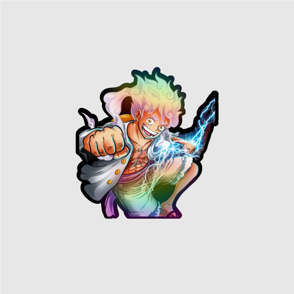 Jual Sticker Holograpic "One Piece Luffy Gear 5" | Shopee Indonesia
