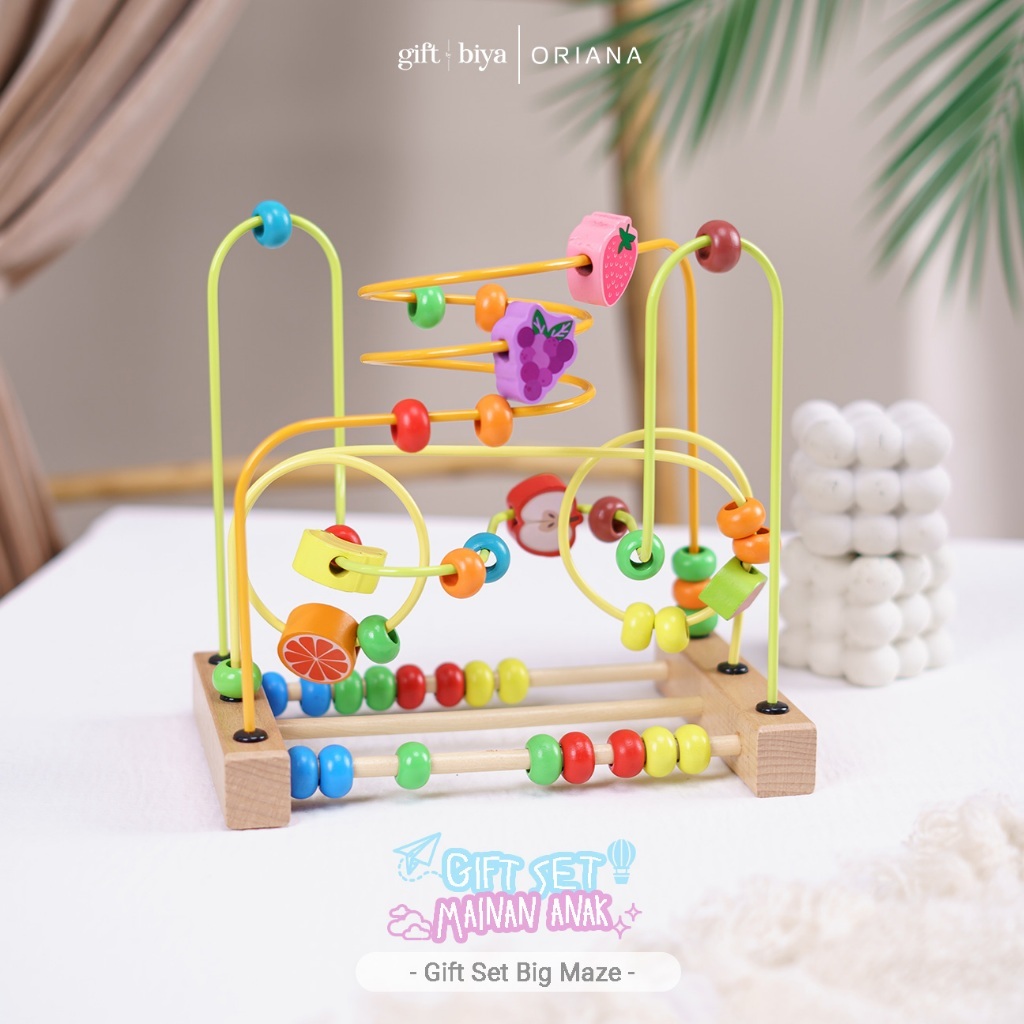 Jual KADO MAINAN ANAK | WOODEN TOY BIG MAZE GIFT SET COLLABORATION ...