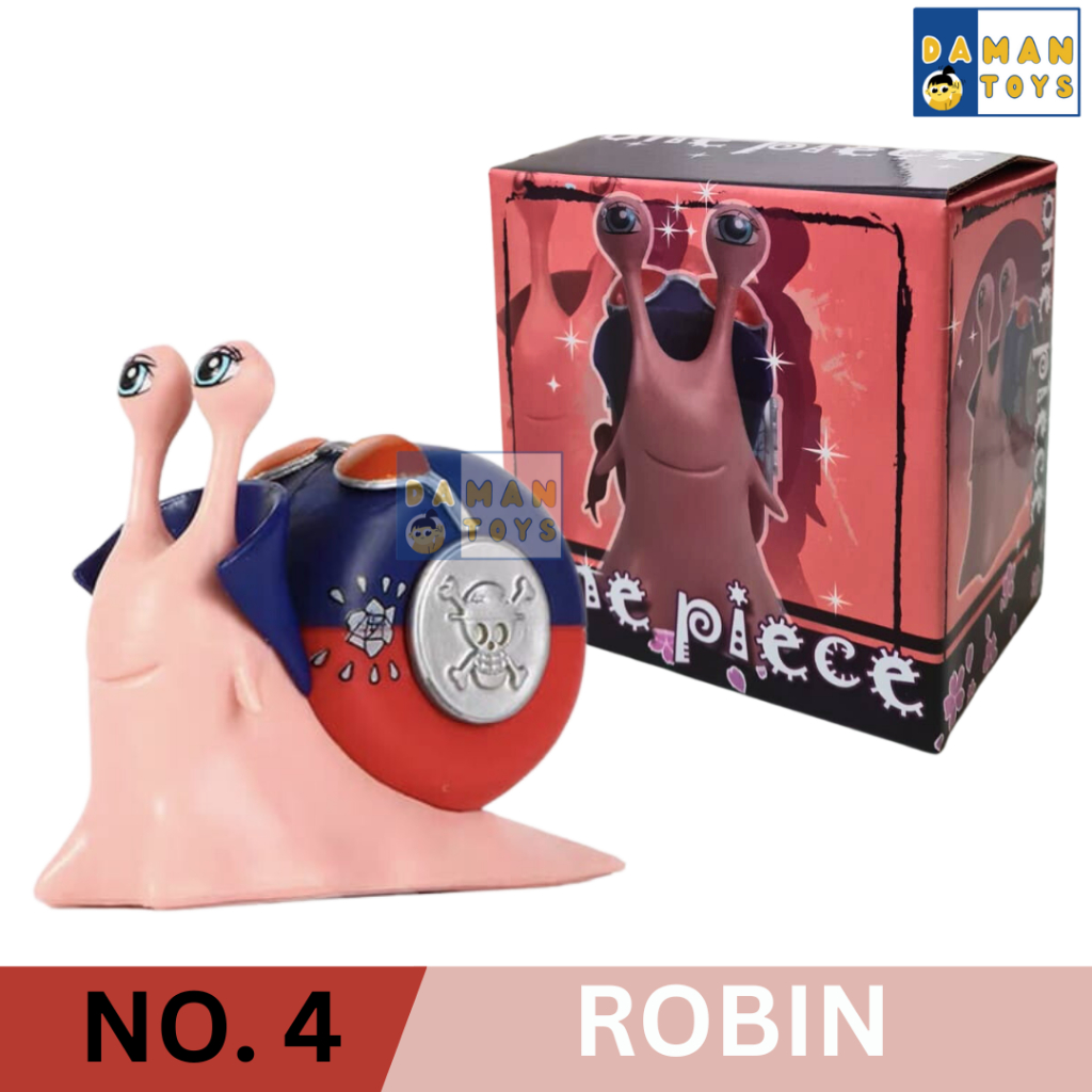 Jual One Piece Action Figure Denden Den Den Mushi Luffy Zoro Nami Snail ...