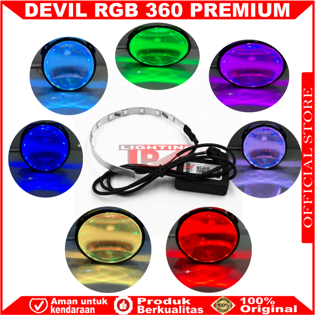 Jual ORIGINAL LAMPU DEVIL 360 RGB BLUETOOTH MODUL CONTROLLER APPS ...