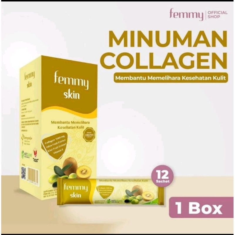 Jual Femmy Skin - Minuman Serbuk Collagen Memelihara Kesehatan Kulit ...