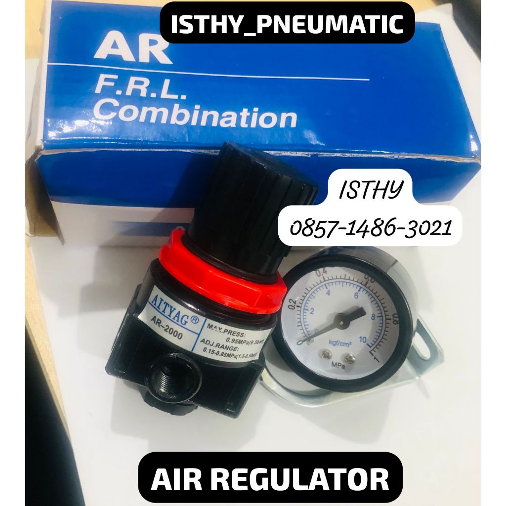 Jual AIRTAC FESTO AIR REGULATOR AR-2000 PNEUMETIC CHINA ORIGINAL ...
