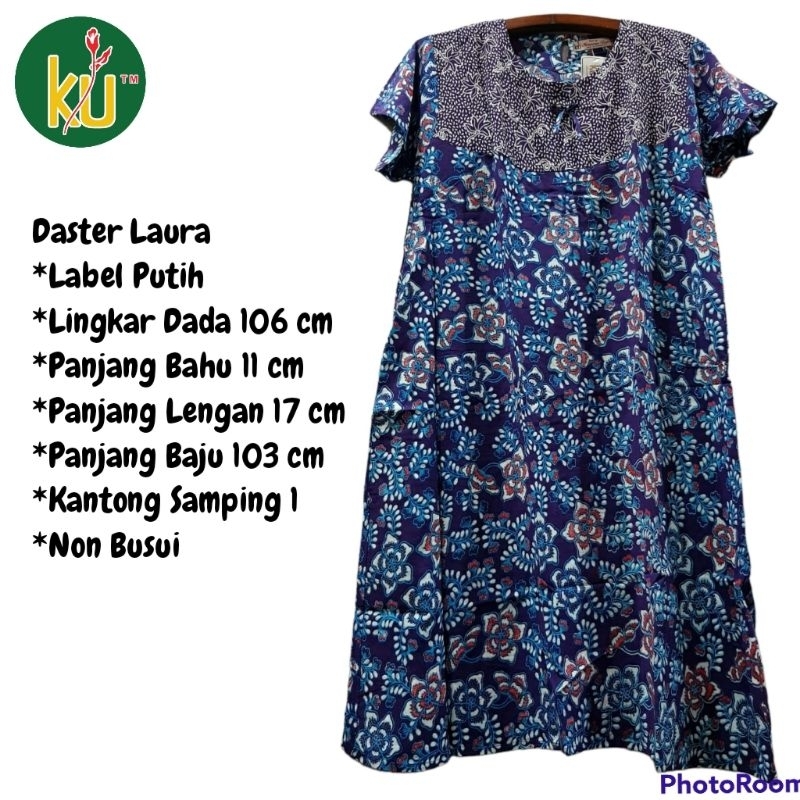 Jual Kencana Ungu Daster Laura Warna Label Putih Daster Kekinian ...